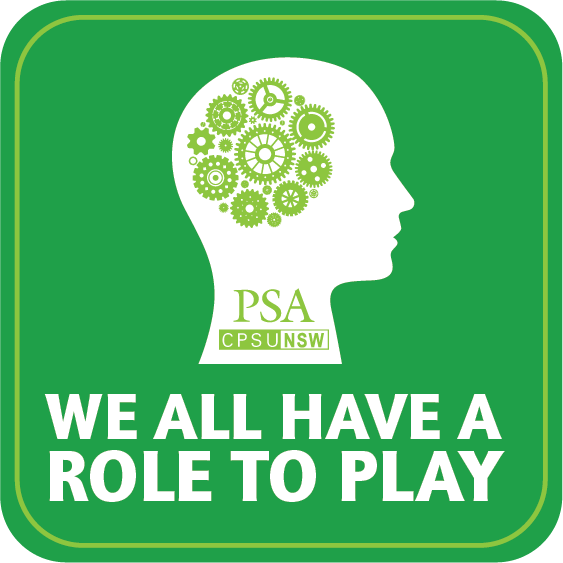 PSA CPSU NSW Mental Health Conference - 'We all have a role to play ...